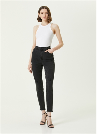 J Brand Kadın Antrasit Yüksek Bel Jean Pantolon Gri 24 Us J Brand Kadın Antrasit Yüksek Bel Jean Pantolon Gri 24 Us