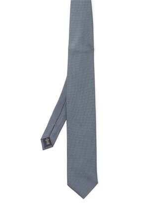 Zegna Erkek Lacivert Mikro Desenli İpek Kravat Eu