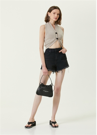 T By Alexander Wang Kadın Şort Gri 24 Us