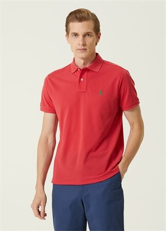 Polo Ralph Lauren Erkek The Earth Kırmızı Yaka T-shirt S EU