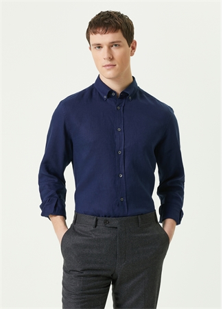 Corneliani Erkek GÖMLEK Lacivert 42 IT Corneliani Erkek GÖMLEK Lacivert 42 IT