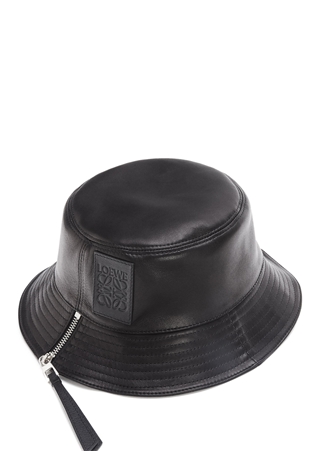 Loewe Kadın Siyah Fermuar Detaylı Logolu Deri Şapka 57 EU Loewe Kadın Siyah Fermuar Detaylı Logolu Deri Şapka 57 EU