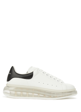 Alexander McQueen Kadın Beyaz Taban Detaylı Deri Sneaker Siyah 36 EU Alexander McQueen Kadın Beyaz Taban Detaylı Deri Sneaker Siyah 36 EU