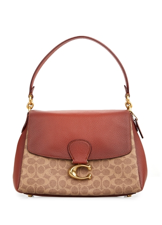Coach Kadın Taba Logo Desenli Omuz Çantası Turuncu EU Coach Kadın Taba Logo Desenli Omuz Çantası Turuncu EU