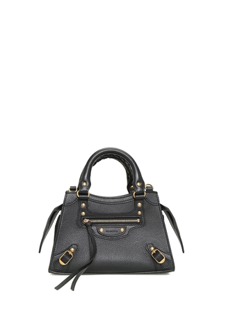 Balenciaga Kadın Neo Classic Mini Siyah Deri Omuz Çantası EU Balenciaga Kadın Neo Classic Mini Siyah Deri Omuz Çantası EU