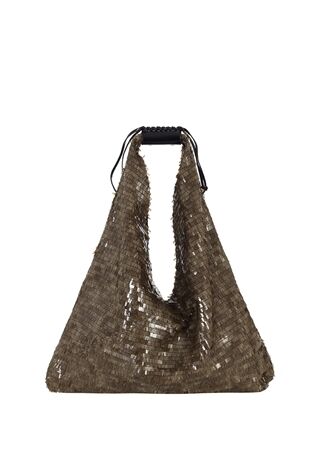 Jimba Kadın Margot Vizon Payetli Omuz Çantası Bej EU Jimba Kadın Margot Vizon Payetli Omuz Çantası Bej EU