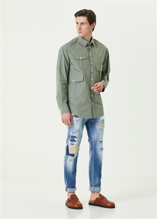 Dsquared2 Erkek Cool Guy Mavi Yıpratmalı Jean Pantolon 46 It Dsquared2 Erkek Cool Guy Mavi Yıpratmalı Jean Pantolon 46 It