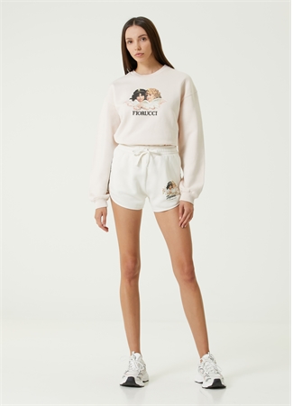 FIORUCCI Kadın Angels Beyaz Baskılı Şort XS EU FIORUCCI Kadın Angels Beyaz Baskılı Şort XS EU
