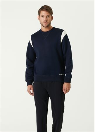 Alexander McQueen Erkek Siyah Omuzları Renk Detaylı Kazak S EU