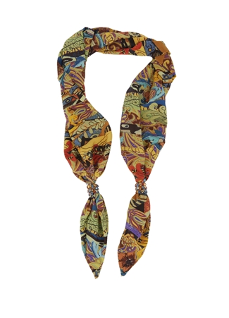 Etro Kadın Colorblocked Desenli İpek Kolye EU Etro Kadın Colorblocked Desenli İpek Kolye EU