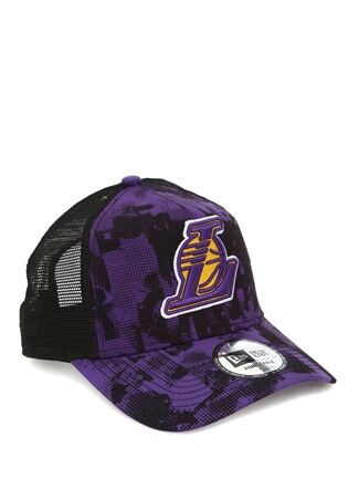 New Era Erkek Los Angeles Lakers Error Mor Desenli Şapka EU