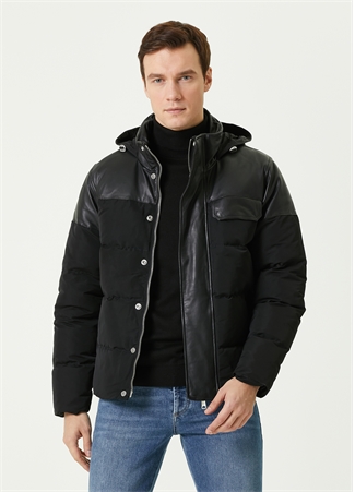 Allsaints Erkek Woodrow Siyah Kapüşonlu Puff Kaban XS EU Allsaints Erkek Woodrow Siyah Kapüşonlu Puff Kaban XS EU