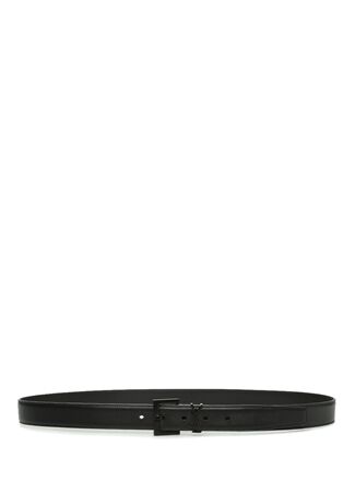 Erkek Siyah Logo Tokalı Deri Kemer 05 EU Erkek Siyah Logo Tokalı Deri Kemer 05 EU