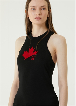 Dsquared2 Kadın Siyah Halter Yaka Yün Triko S EU Dsquared2 Kadın Siyah Halter Yaka Yün Triko S EU