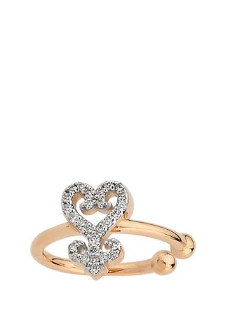 Bee Goddess Kadın Sankofa Pırlantalı Altın Rengi Küpe Pembe EU