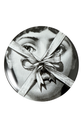 Fornasetti Tema e Variazioni No 171 Porselen Dekoratif Tabak Siyah Fornasetti Tema e Variazioni No 171 Porselen Dekoratif Tabak Siyah