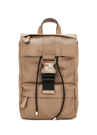 Fendi Erkek Vizon Logolu Sırt Çantası Kahverengi Eu Fendi Erkek Vizon Logolu Sırt Çantası Kahverengi Eu