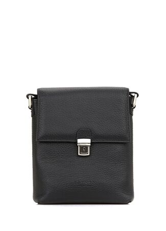 Beymen Collection Erkek Siyah Deri Omuz Çantası EU