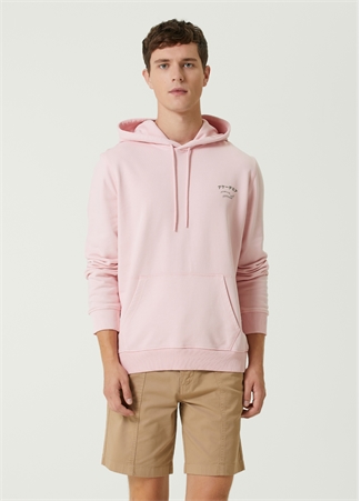 Academia Erkek Pembe Kapüşonlu Arkası Baskılı Sweatshirt S EU Academia Erkek Pembe Kapüşonlu Arkası Baskılı Sweatshirt S EU