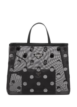 Prada Kadın Siyah Logo Detaylı Çanta EU