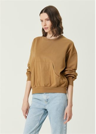 American Vintage Kadın Camel Bisiklet Yaka Cepli Sweatshirt Siyah S Eu American Vintage Kadın Camel Bisiklet Yaka Cepli Sweatshirt Siyah S Eu