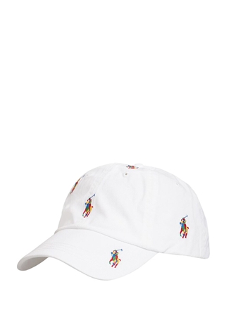 Polo Ralph Lauren Erkek Beyaz Logolu Şapka EU