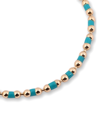 Collection-Pimiento Kadın Silindir Formlu Altın Rengi Kolye EU