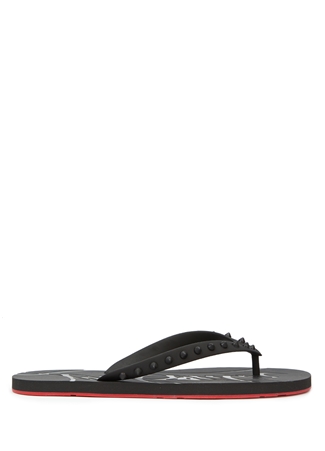 Christian Louboutin Erkek Siyah Troklu Logolu Terlik 4 EU Christian Louboutin Erkek Siyah Troklu Logolu Terlik 4 EU