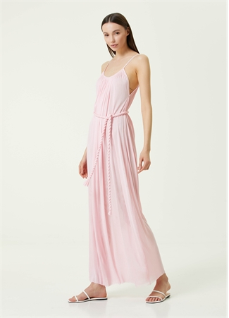 Elena Makri Kadın Pembe İpek Maksi Elbise Eu Elena Makri Kadın Pembe İpek Maksi Elbise Eu