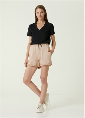 Beymen Club Kadın Bej Cepli Jersey Şort XS