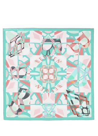 Beymen Kadın Logo Distort Yeşil Şal EU