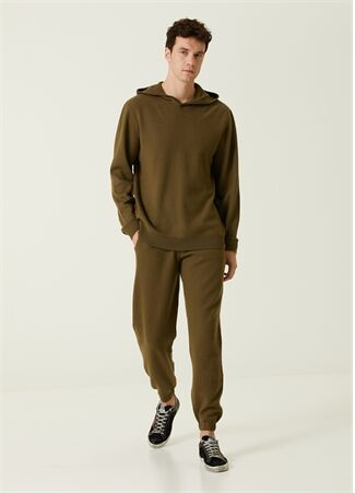 American Vintage Erkek Tadbow Haki Beli Kordonlu Jogger Eşofman Altı L EU