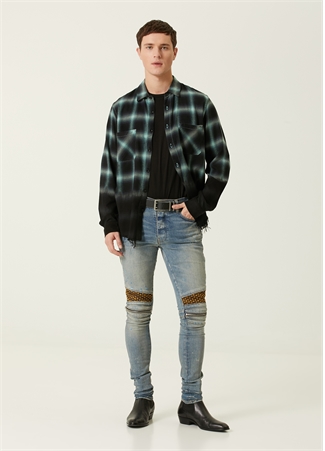 Amiri Erkek Mavi Yıpratmalı Jean Pantolon 33 US Amiri Erkek Mavi Yıpratmalı Jean Pantolon 33 US