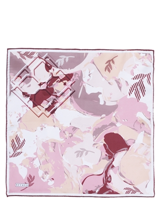Beymen Kadın Pembe Logo Desenli İpek Saten Fular EU Beymen Kadın Pembe Logo Desenli İpek Saten Fular EU