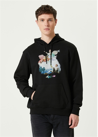 Academia Erkek Siyah Kapüşonlu Melek Baskılı Sweatshirt Xs Eu Academia Erkek Siyah Kapüşonlu Melek Baskılı Sweatshirt Xs Eu