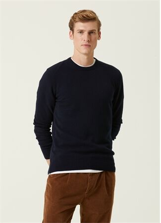 Beymen Collection Erkek Lacivert Yün Kazak S EU