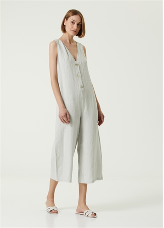 Dor Raw Luxury Kadın By The Lake Maggiore Açık Yeşil Keten Tulum S EU