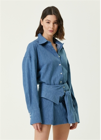 Cekette Kadın Mavi Denim Gömlek S EU Cekette Kadın Mavi Denim Gömlek S EU