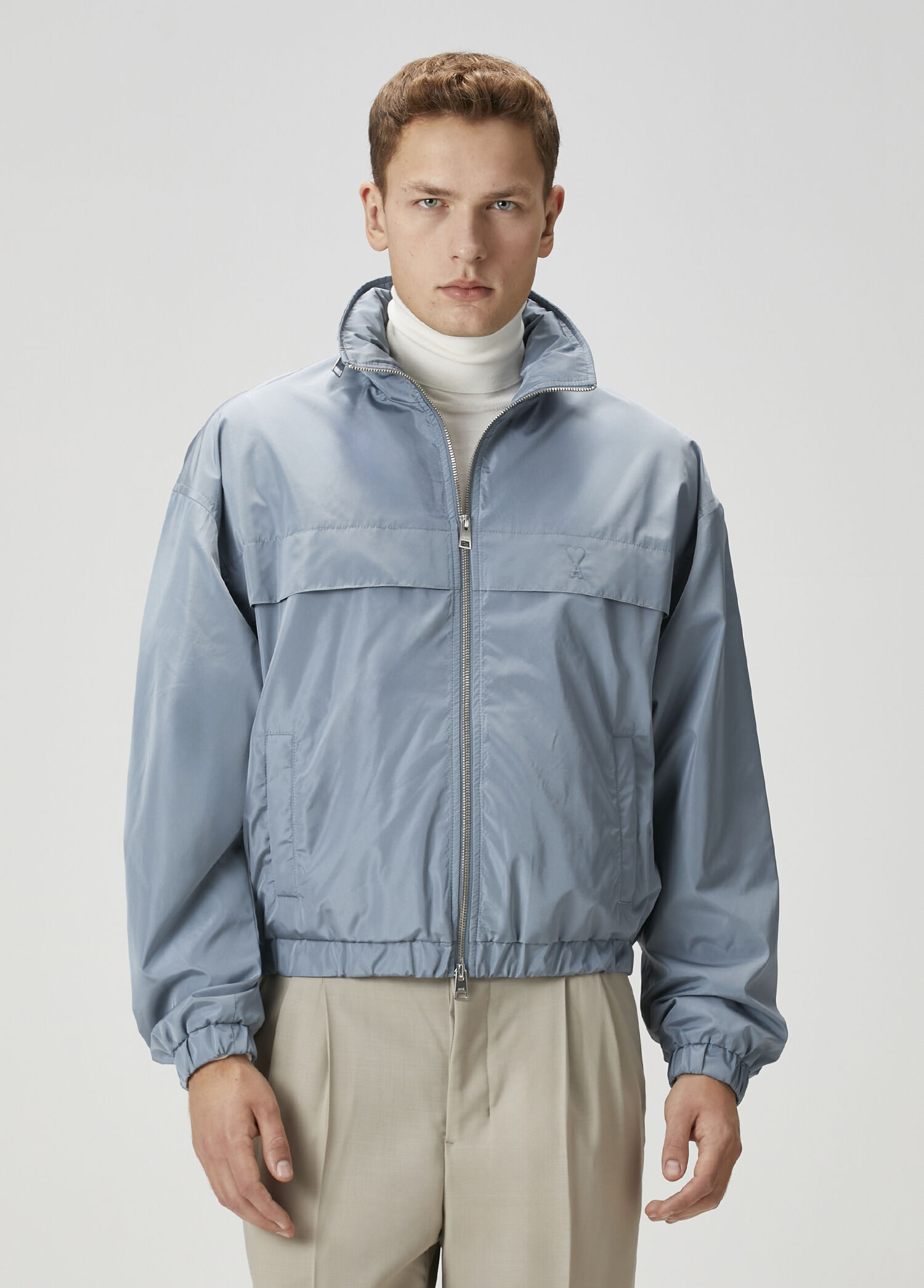 Blue Ami Paris Blue Men Blue Hooded Coat 1853428 | Beymen