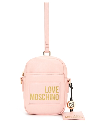 Love Moschino Kadın Altın Rengi Logolu Omuz Çantası Pembe Eu Love Moschino Kadın Altın Rengi Logolu Omuz Çantası Pembe Eu