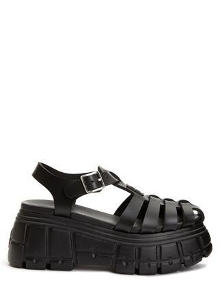 Miu Kadın Siyah Taban Detaylı Sandalet 36 Eu Miu Kadın Siyah Taban Detaylı Sandalet 36 Eu