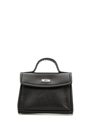 Gcds Kadın Siyah Logo Detaylı Omuz Çantası EU