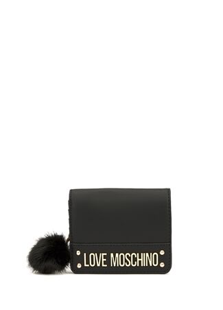 Love Moschino Kadın Siyah Logolu Cüzdan EU