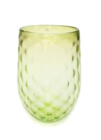 Des Pots Yeşil Petek Dokulu Cam Vazo