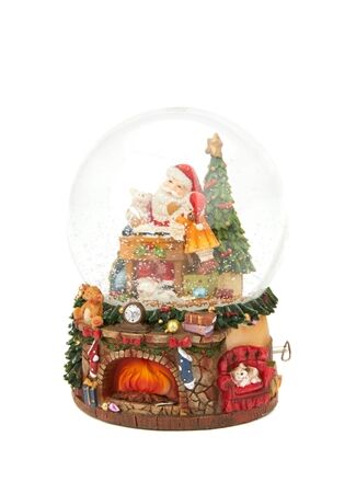 Beymen Hediye İçi Karlı Yılbaşı Ağacı Detaylı Cam Küre Çok Renkli