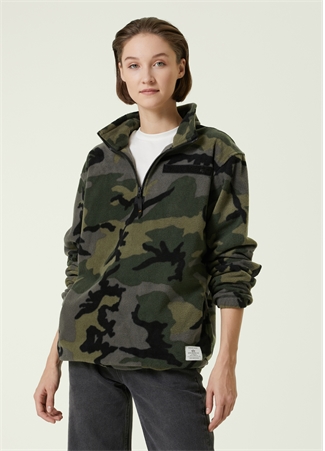 Alpha Industries Kadın Kamuflaj Desenli Ceket Haki XS EU Alpha Industries Kadın Kamuflaj Desenli Ceket Haki XS EU