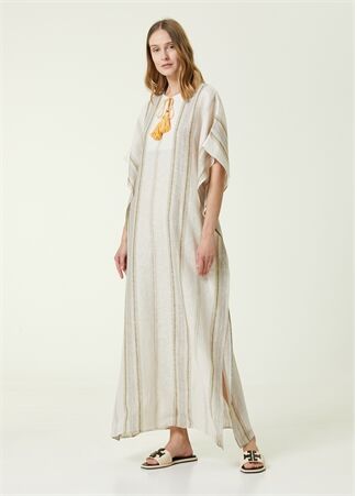 Tory Burch Kadın KAFTAN Bej S EU