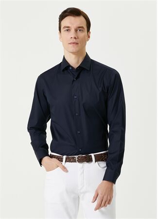 Z Zegna Erkek Lacivert Gömlek 39 It