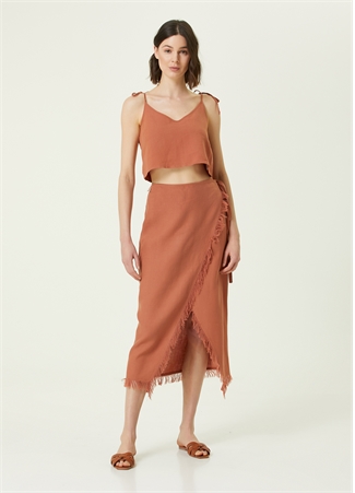 Dor Raw Luxury Kadın Etek Kırmızı S Eu