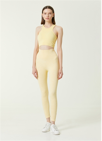 Jerf Kadın Palmi Sarı Yüksek Bel Tayt S EU Jerf Kadın Palmi Sarı Yüksek Bel Tayt S EU